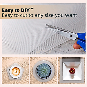 FEXIA Shelf Liner for Kitchen Cabinets, 12 Inch x 25 FT, Non Adhesive Drawer Liner, Refrigerator Liners, Washable Oil-Proof Fridge Pads Shelves Drawer, Cabinet Mat for Shelves (Clear)