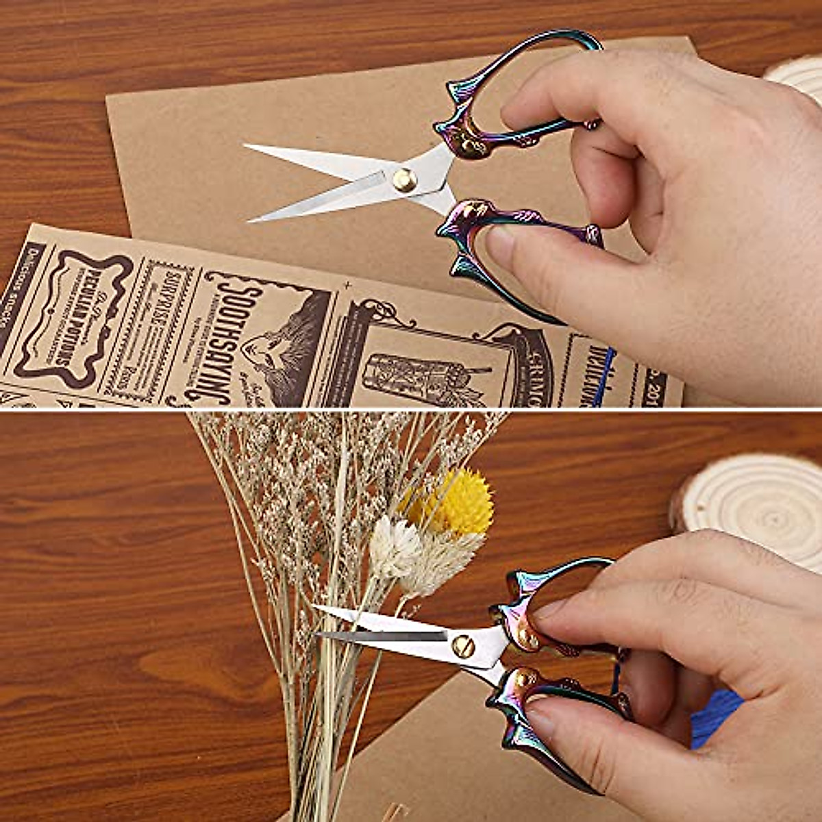 SHWAKK Squirrel Shaped Scissors 4.44 Inch Silver Embroidery Scissors Stainless Steel Sewing Scissor DIY Tools Dressmaker Shears Scissors for Embroidery, Craft, Needlework, Tailoring