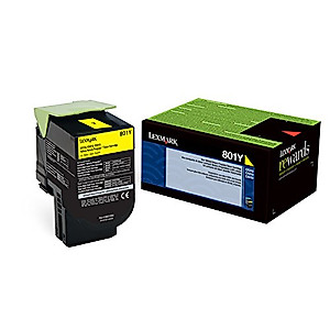 Lexmark 80C10Y0 Yellow Return Program Toner