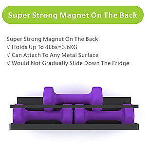 Roysili Spice Rack Magnetic Spice Rack Organizer Durable Magnetic Shelf For Refrigerator For Kitchen Organization And Storage With Hooks 2 Pack (White)