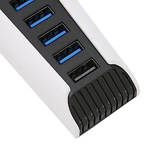 5 in 1 USB Hub High‑Speed Expansion Adapter with USB3.0 Type‑C Ports for Console,with Stable ,1 x USB + 1 x Type‑C (Male) to 5 x USB + 1 x Type‑C (Female)