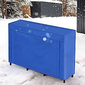 Firewood Rack Outdoor with Cover Waterproof 4ft Outdoor Indoor Fire Wood Storage Holder Metal Log Stacker Rack for Fireplace Heavy Duty Adjustable Wood Pile Lumber Storage Carrier Organizer Black