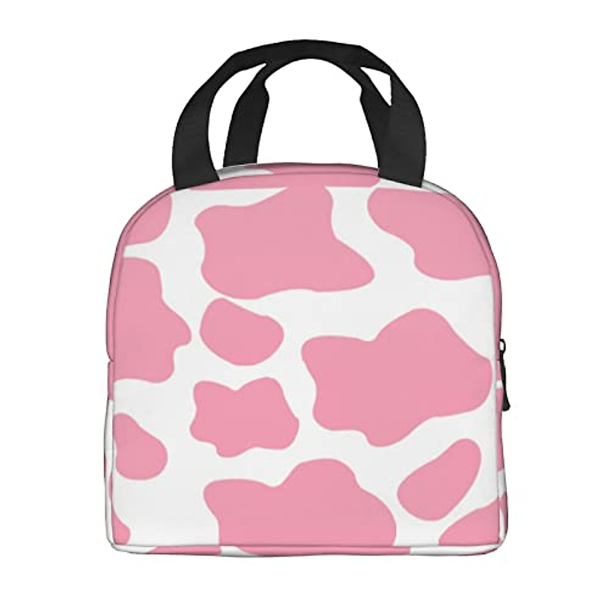 Insulated Lunch Bag With 2pcs Coasters, Reusable Cooler Lunch Box For Women, Cute Lunch Tote Bag for Picnic Office Work, Cow Gifts