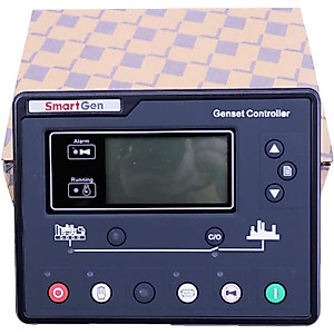 YFYIQI Generator Set Controller Automatic Start/Stop Genset Controller Auto Start Module with Waterproof Security Level IP55 Short Message Service Function Schedule Control