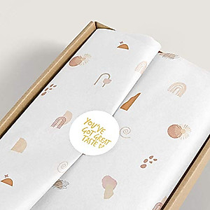 WRAPAHOLIC You've Got Great Taste Stickers - Gold Foil Business Thank You Stickers, Shipping Stickers - 2 x 2 Inch 500 Total Labels