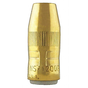 Bernard NS-1200B Nozzle, Centerfire, Slim, 1/2 Orifice, Flush, Brass, 10 pack