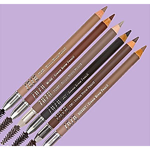 ZUZU LUXE Cream Brow Pencil (Flax - Blonde), Effortlessy sculpt and define eyebrows, natural finish, creamy formula. Natural, Paraben Free, Vegan, Gluten-free,Cruelty-free, Non GMO, 0.044 oz.
