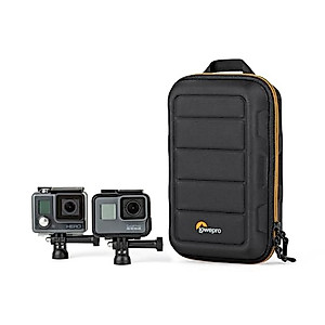 Lowepro Hardside CS 60 Case for Small Drone, Mirrorless Cameras or 2 Action Cameras, 1-2 Lenses, Accessories, 14.00 x 8.51 x 22.71 cm, Black