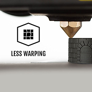 HATCHBOX Matte PLA 3D Printer Filament, Dimensional Accuracy +/- 0.03 mm, 1 kg Spool, 1.75 mm, Black