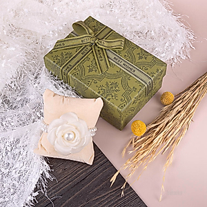 AUEAR, 10 Pack Beige Velvet Watch Pillows Small Jewelry Displays Pillow Bracelet Bangle Cushions Display Pillow for Jewelry Gift Box