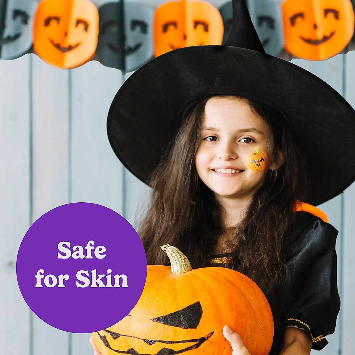 HOUSE OF PARTY Halloween Temporary Tattoos for Kids - 84PCS Hocus Pocus Stickers, Bat Tattoos, Skull Stickers, Witch Tattoos, and Spider Webs - Ideal for Halloween Party Favors and Decorations!