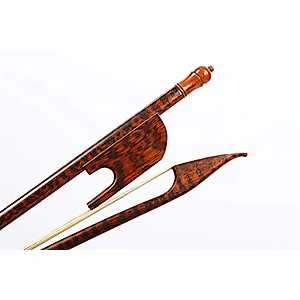 4/4 Snakewood Violin Bow Letterwood Baroque Style Outward timber Natural Bow Horse Hair (4/4)