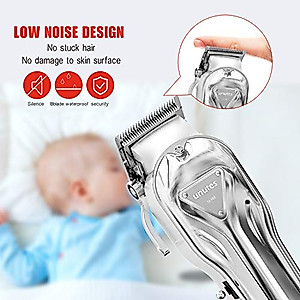 Unutes Hair Clippers for Men, Christmas Gifts Stocking Stuffers for Dad Him Boyfriend Husband, Professional Cordless Hair Cutting kit for Barbers, Haircut Machine