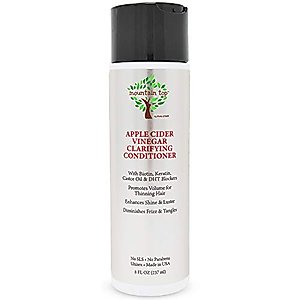 MOUNTAIN TOP Apple Cider Vinegar ACV Conditioner with Biotin Keratin Caffeine Castor Oil Key Active, 8 Fl Oz