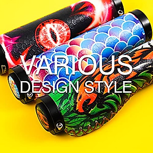 CNC Ergonomic Bike Handlebar Grips,Silicone MTB Grips for Mountain Bike/BMX.