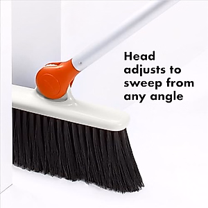OXO Good Grips Any Angle Broom,Silver,1 EA