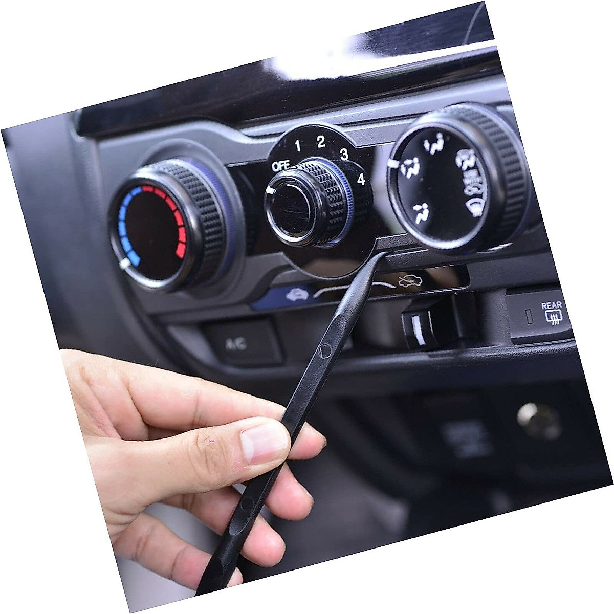 Plastic Scraper Tool, Pack of 6, Carbon Fiber Multi-Purpose Scraper Non-Scratch Cleaning Tool for Tight Spaces, Crevices, Most Surfaces Perfect to Remove Stickers, Labels, Food, Dirt, Etc