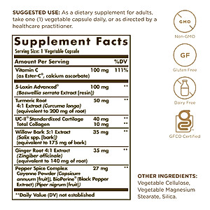 SOLGAR No. 7 Advanced Joint Support Complex - 90 Vegetable Capsules, Pack of 2 - Fast-Acting Formula - Non-GMO, Gluten Free, Dairy Free - 180 Total Servings