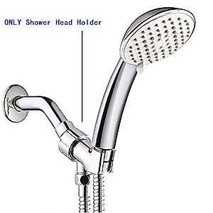 Adjustable Shower Arm Mount- with Universal Wall Hook Bracket and Brass Pivot Ball, NearMoon Shower Head Holder for Hand Held Showerheads