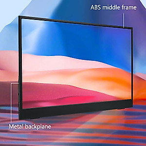 DFZ Small HDMI Monitor, 13.3 Inch Portable Monitor HD 1366x768 for Computer, Built-in Speakers (Size : 15.6in)