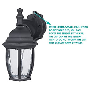 YoonLIT SMARTLIFE Dusk to Dawn Outdoor Wall Lantern, Wall Sconce as Porch Light Fixtures, Aluminum Housing Plus Clear Water Glass, Bulb NOT Included, Black, 1-Pack