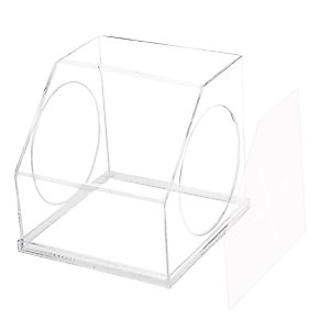 Dust Cover Fully Enclosed Electric Grinding Table Polisher Dust Box, Small Acrylic Transparent Dust Box on The Table for Prevent dust from Flying Away During Grinding Operation