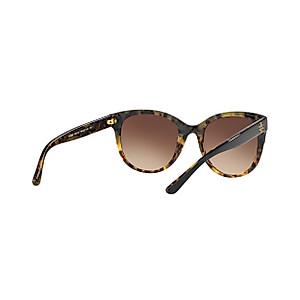 Tory Burch TY7095 Sunglasses 160113-54 - Black/Tortoise Frame, Dark Brown TY7095-160113-54