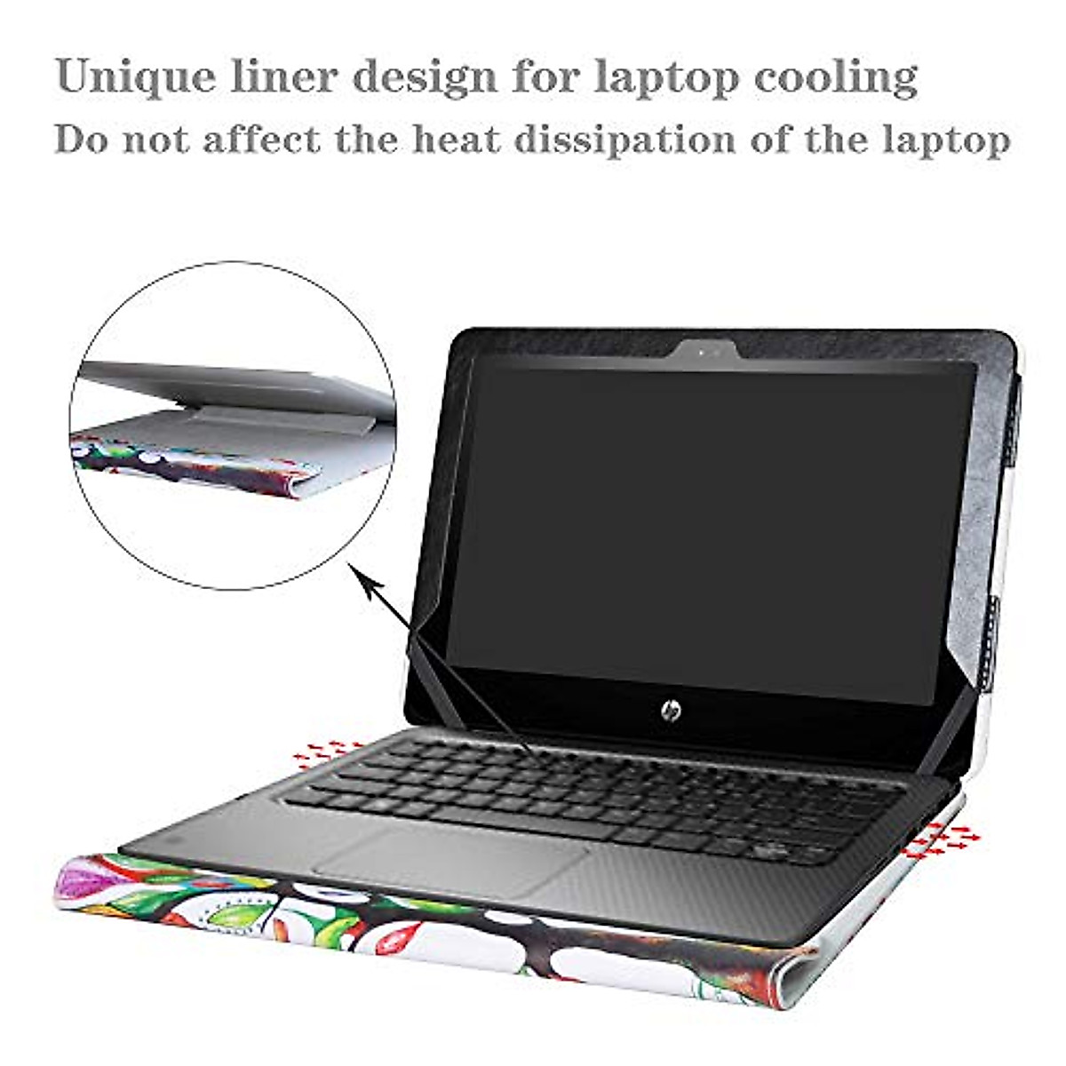 Alapmk Protective Case Cover for 11.6" HP ProBook x360 11 G1 EE /G2 EE /G3 EE / G4 EE /G5 EE /G6 EE/G7 EE Series Laptop(Warning:Not fit HP Other 11.6 inch Laptop),Love Tree
