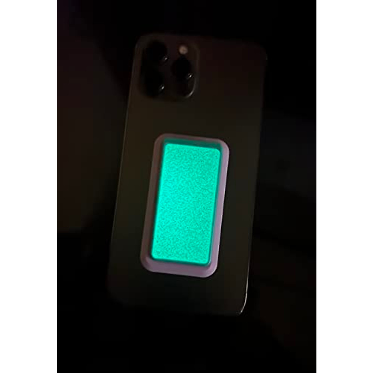 HANDL New York HANDLstick Green and Lavender Glow in The Dark Grip and Stand for Smartphone