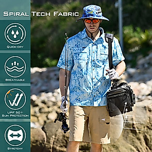 KastKing Rekon Men's Fishing Cargo Shorts, Quick Dry Casual Hiking Shorts for Men, Travel Golf Camping Tactical,Khaki,40