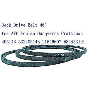405143 Replacement 46" Mower Belt forAYP Craftsman Poulan532405143 584453101