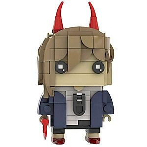 Chainsaw Man Denji and Power Building Blocks Building Set, Popular Anime Toys, Figures, Collectibles, Recommended Suitables for Anime Fans (343 Pieces)