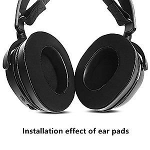Upgraded Gel-Infused Ear Pads Cushions Cups Replacement Compatible with SteelSeries Arctis 1 Arctis 3 Arctis 5 Arctis 7 Arctis Pro Arctis 9X Gaming Headset Headphone (Black Gel-Infused)