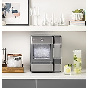 GE Profile Opal | Side Tank Accessory for Opal Nugget Ice Maker | Easy Magnetic Attachment to Opal Ice Machine |1-Gallon Tank |Allows for 3x More Ice Before Refill | Pack of 1 |17.2"D x 7.5"W x 3.75"H