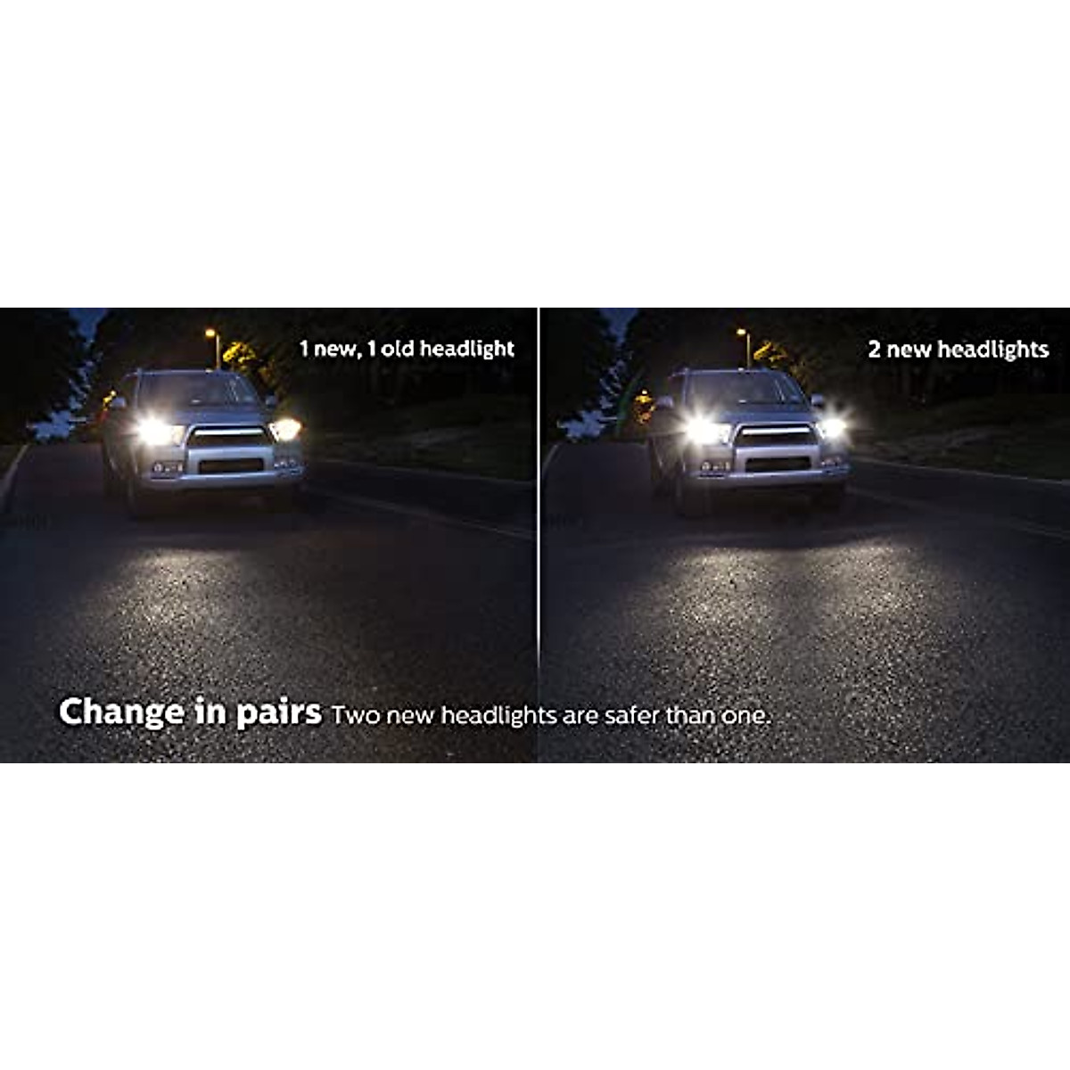 Philips Automotive Lighting 9005 VisionPlus Upgraded Headlight with up to 60% More Vision, 2 Pack
