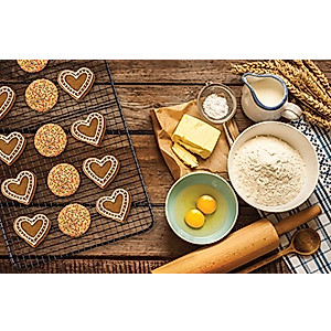 Mrs. Anderson’s Baking Professional Baking and Cooling Rack, 10-Inches x 18-Inches, Non-Stick