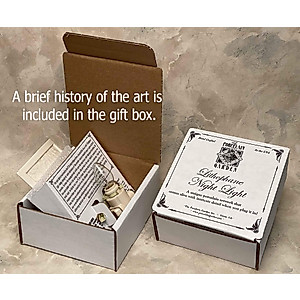 The Porcelain Garden Octopus Night Light, Porcelain Lithophane, Decorative Wall Plug in Accent Light for Nursery, Bedroom, Kitchen, Bath, Hallway