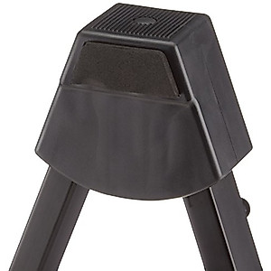Amazon Basics Adjustable Guitar Folding A-Shape Frame Stand for Acoustic and Electric Guitars with Non-Slip Rubber and Soft Foam Arms, Fully Assembled, Black