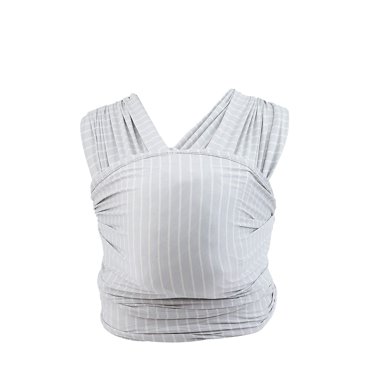 Ergobaby Aura Baby Carrier Wrap for Newborn to Toddler (8-25 Pounds), Grey Stripes, One Size (Pack of 1)