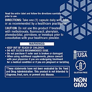 Life Extension Homocysteine Resist - For Heart & Brain, Cognitive Health Support Supplement – Vitamin B2, B6 & B12 + Folate - Once-Daily, Non-GMO, Gluten-Free - 60 Vegetarian Capsules