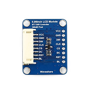 waveshare 0.96inch LCD Display Module IPS Screen 160x80 HD Resolution with Embedded Controller Communicating via SPI Interface Compatible with Raspberry Pi/Jetson Nano/STM32