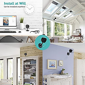 LaView 3MP Cameras for Home Security,2K Indoor Security Camera for Baby/Elder/Pet with Clear Night Vision,24/7 Live Video,Motion Detection,2 Way Audio,US Cloud/SD Card Storage,Compatible with Alexa