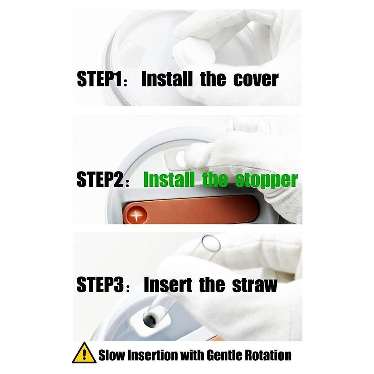 4 Pack Spill Stopper for Stanley 40oz | 30oz Tumbler, Silicone Leak Stopper for Stanley Cup Quencher H2.0 Flowstate Tumbler for Stanley Cup Accessories