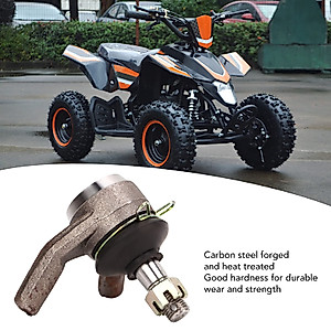 a Pair Suspension Tie Rod End Ball Joint Carbon Steel for 50‑250cc, Prevent Uneven Tire Wear Or Steering Wheel Shaking Replace Original Damaged and Worn Ball Joints 0.47in