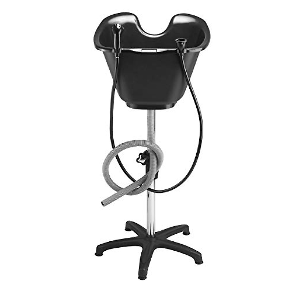 Dompel Portable Shampoo Bowl, Ergonomic and Deep Portable Wash Bowl for Hairstylist and Home Services, Steel Structure, Lightweight Hair Washing Basin, 35.23 in x 23.22 in x 19.3 in, 22 L