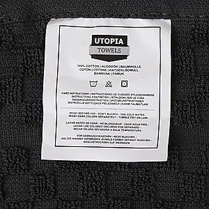 Utopia Towels Kitchen 12 Pack, 15 x 25 Inches, 100% Ring Spun Cotton Super Soft and Absorbent Linen Dish Towels, Tea Bar Set (Grey)