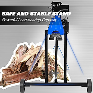 BILT HARD Electric Log Splitter 6.5 Ton with Stand, Wood Splitter Electric Powered 15 Amp Motor with Hydraulic Ram, Firewood Splitting Machine, Horizontal