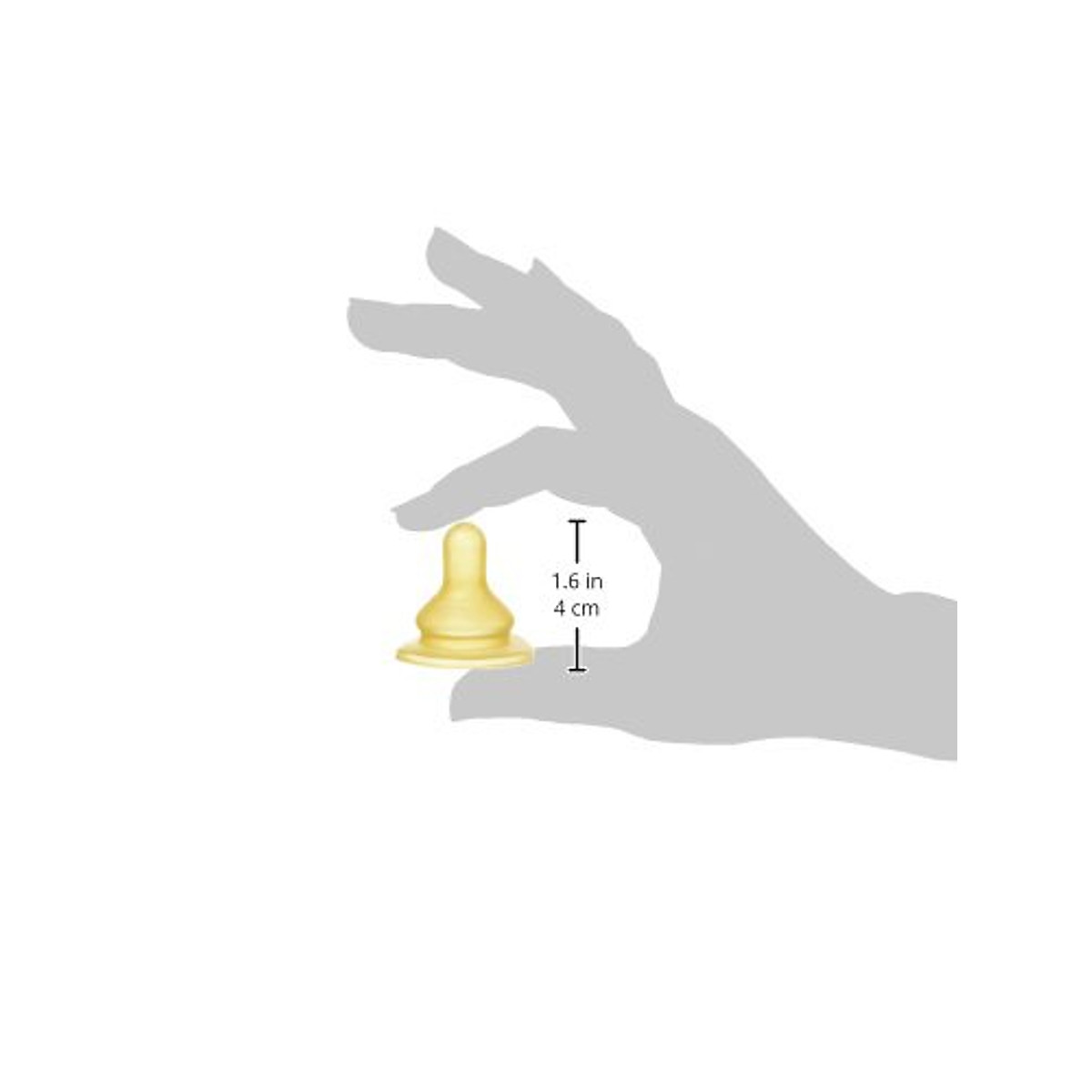 First Essentials by NUK Latex Baby Bottle Nipples, 6 Pack