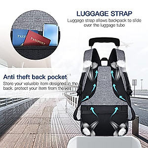 LCKPENG Extra Large Backpack, Big Computer Laptop Backpack, Carry On Backpack, Extra Large Travel Backpack for Men Women