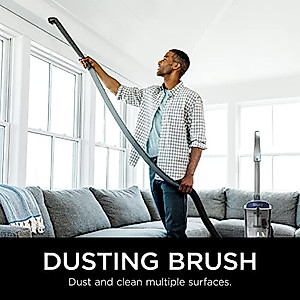 Shark NV141 Navigator Anti-Allergen Plus Upright Vacuum with HEPA Filtration, XL Large Cup Capacity, Dusting Brush, Crevice Tool & Wide Upholstery Tool for Multi-Surface Cleaning, White, 2.9 Qt